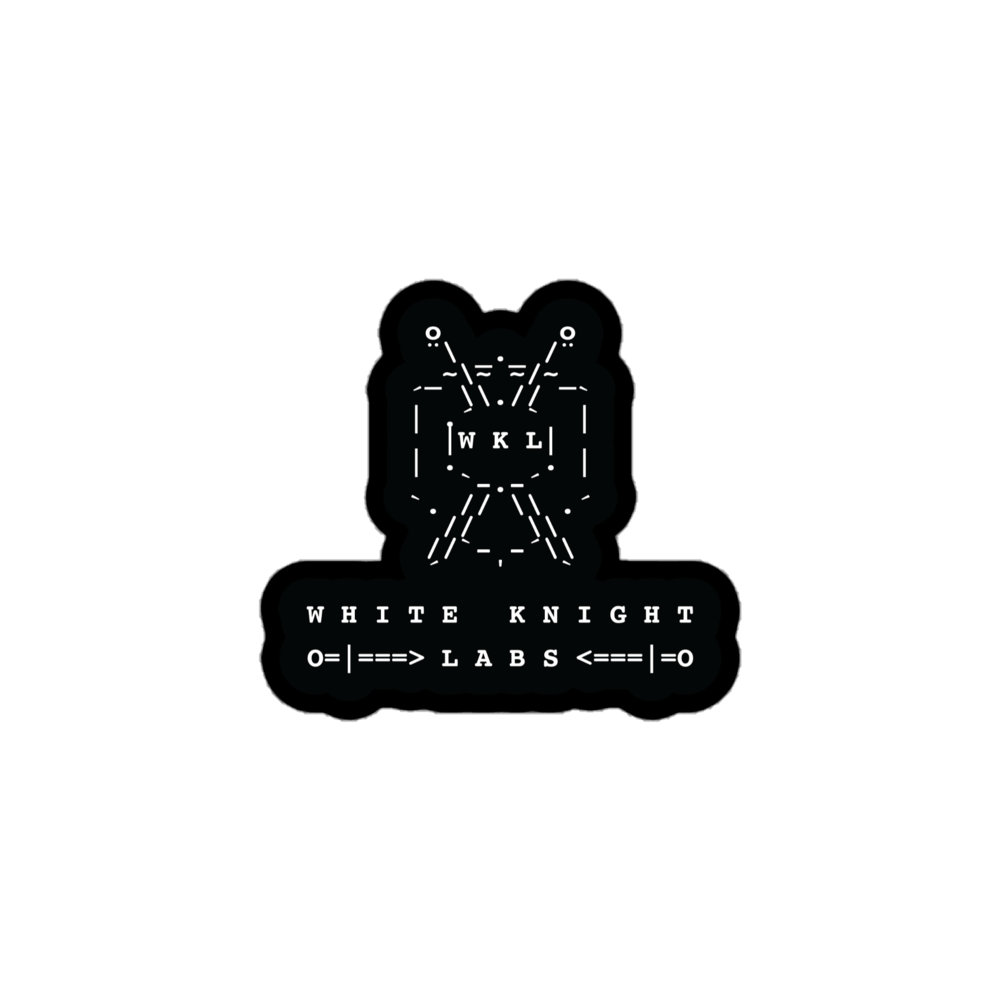 WKL ASCII Logo Sticker – White Knight Labs - SWAG